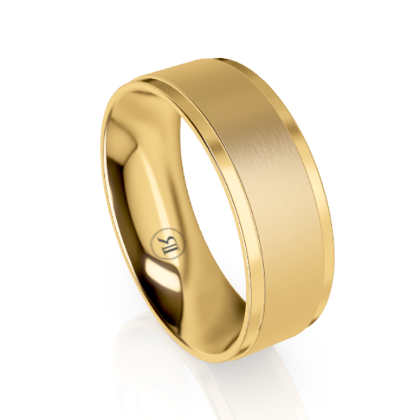 The Carson Gold Mens Wedding Ring – KAVALRI