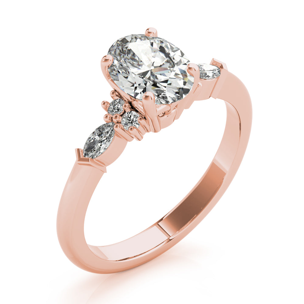 Willow Oval Diamond Engagement Ring Setting KAVALRI